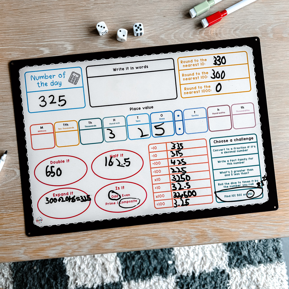 Number of The Day KS2 Whiteboard – Craftly Ltd