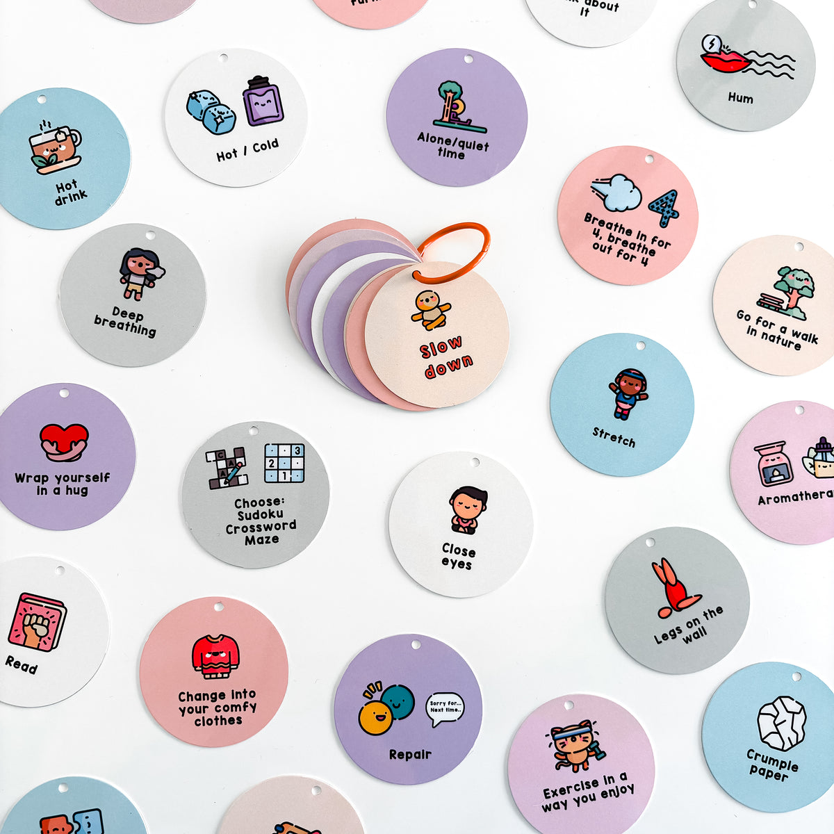 Autism Coping Strategies Keyring for Adults and Kids – Craftly Ltd