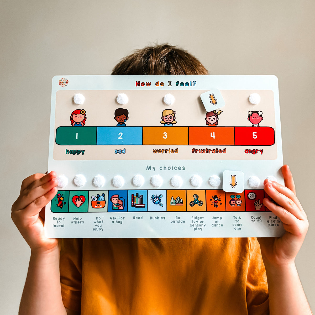 Emotions and Coping Choices Board (A4) – Craftly Ltd