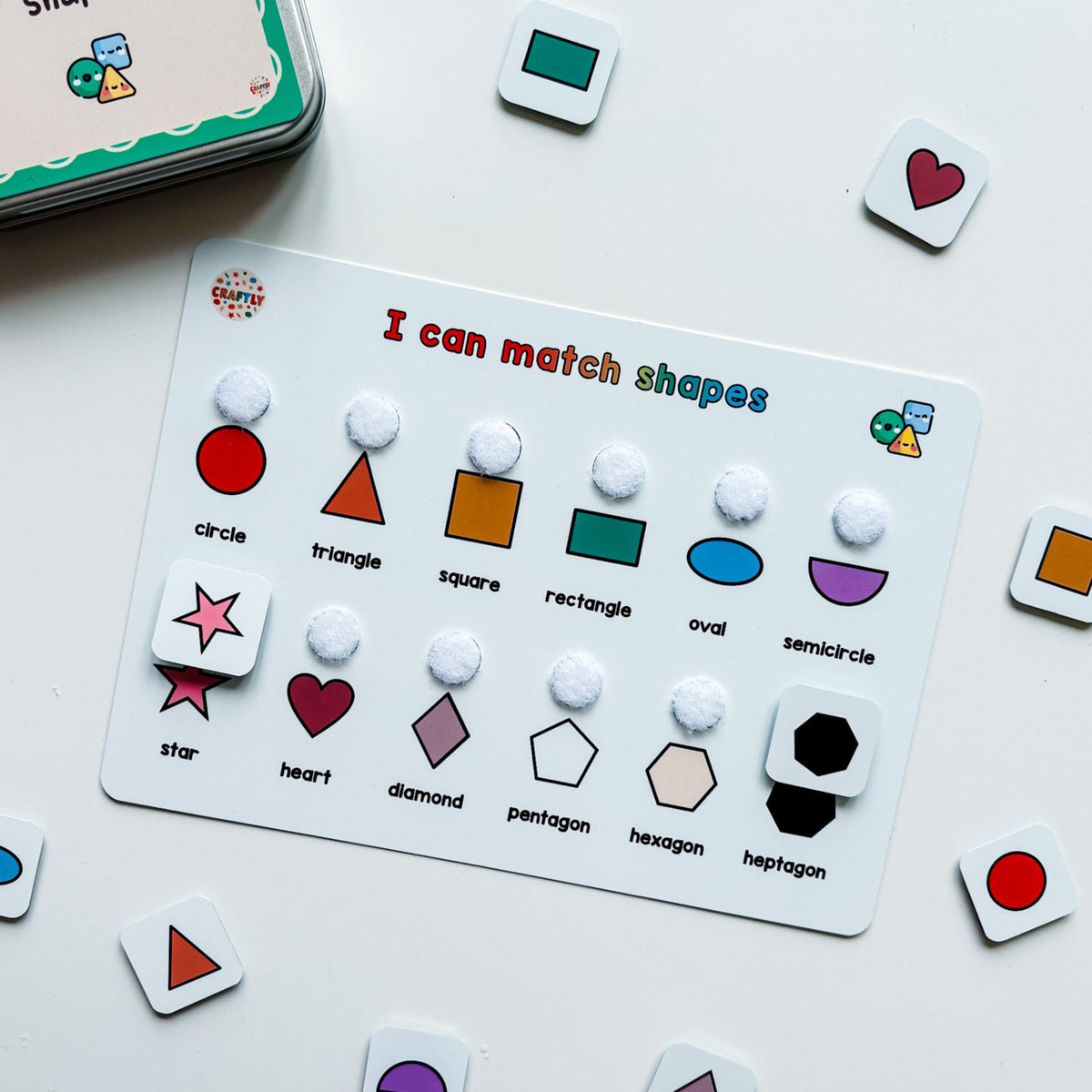 2D Shapes Matching Mat – Craftly Ltd