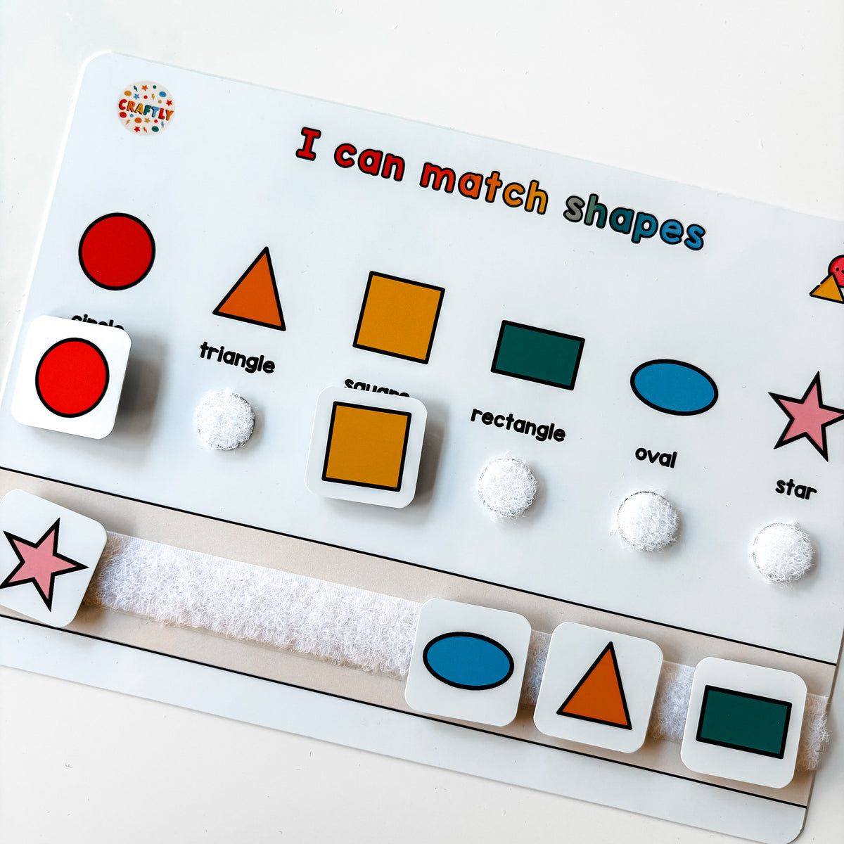 Simple Shapes Matching Mat – Craftly Ltd