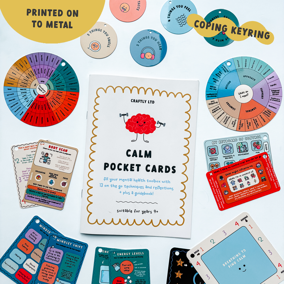 Tweens and Teens Coping Skills Keyring – Craftly Ltd