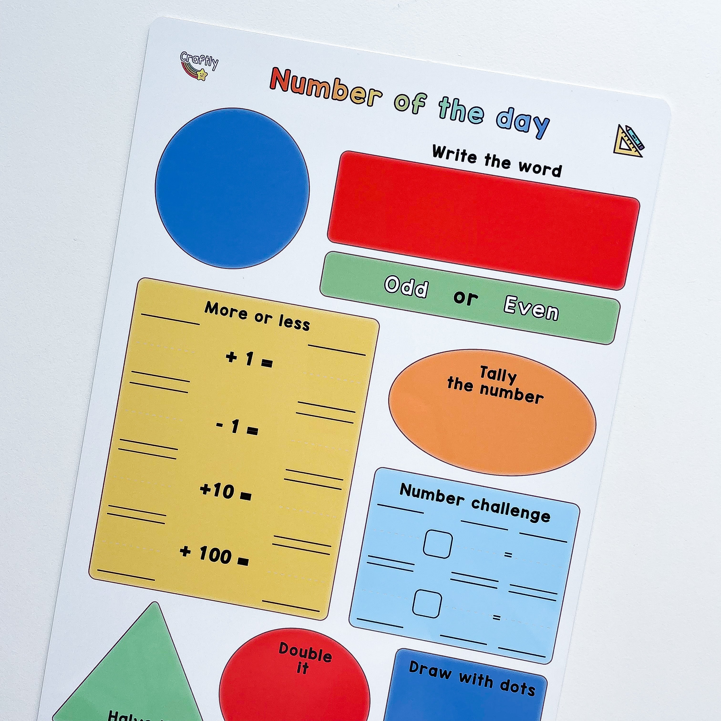 Number of The Day KS1 Whiteboard – Craftly Ltd