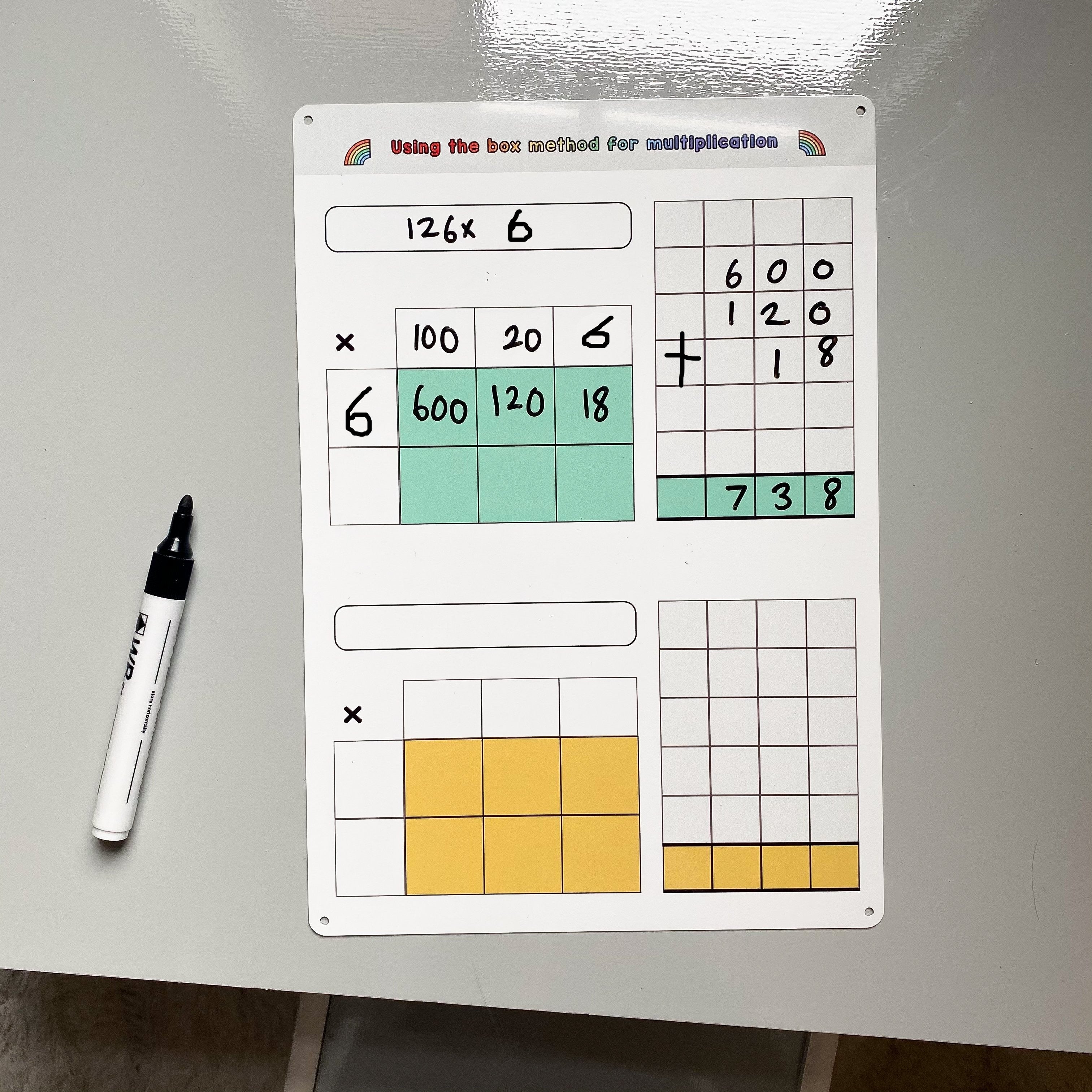 Box Method Multiplication Practise Whiteboard – Craftly Ltd