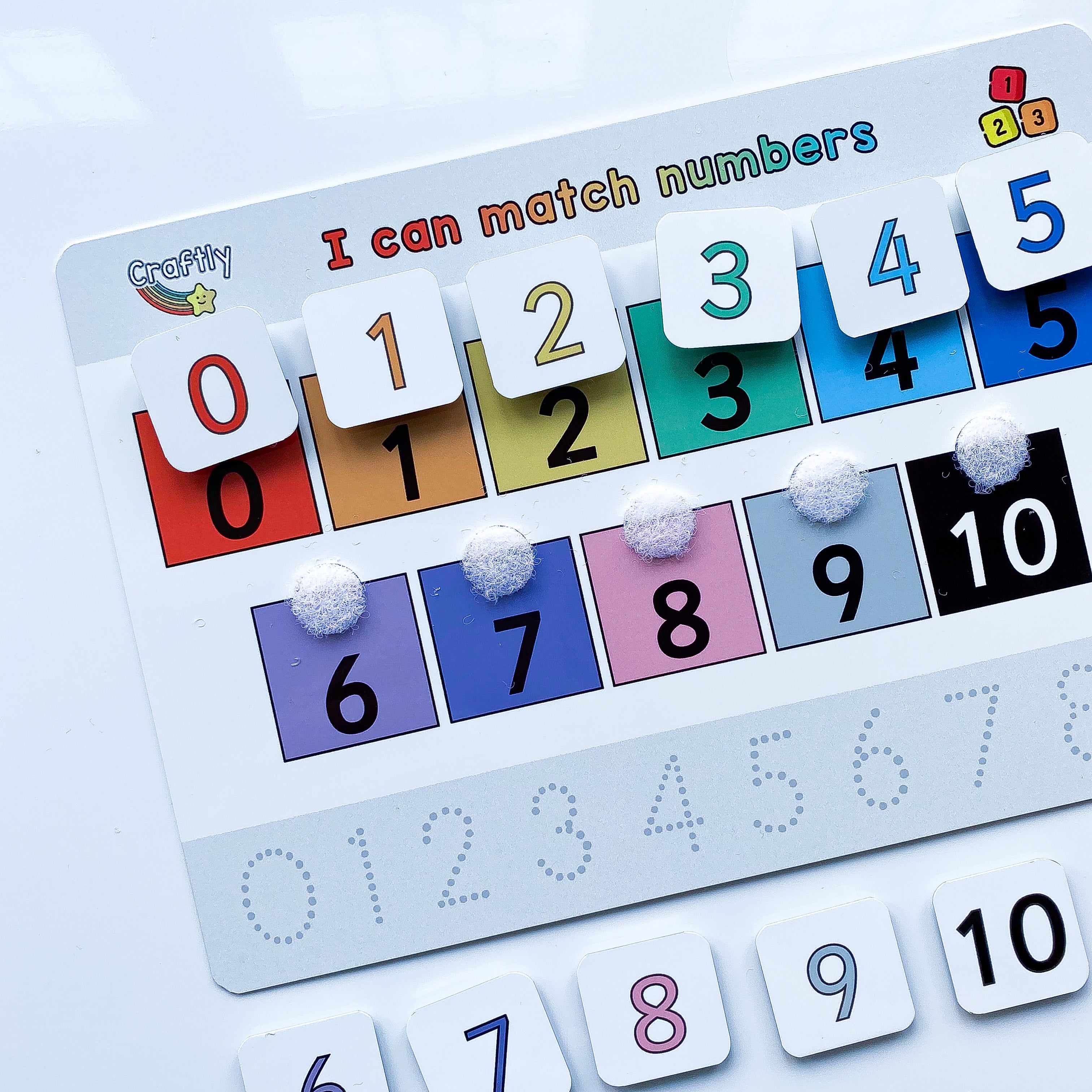 Matching Numbers to 10 Board – Craftly Ltd