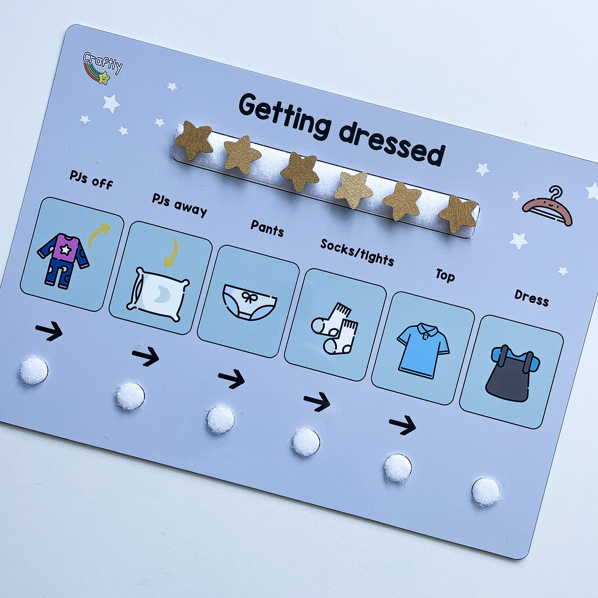 Getting Dressed Routine Board – Craftly Ltd