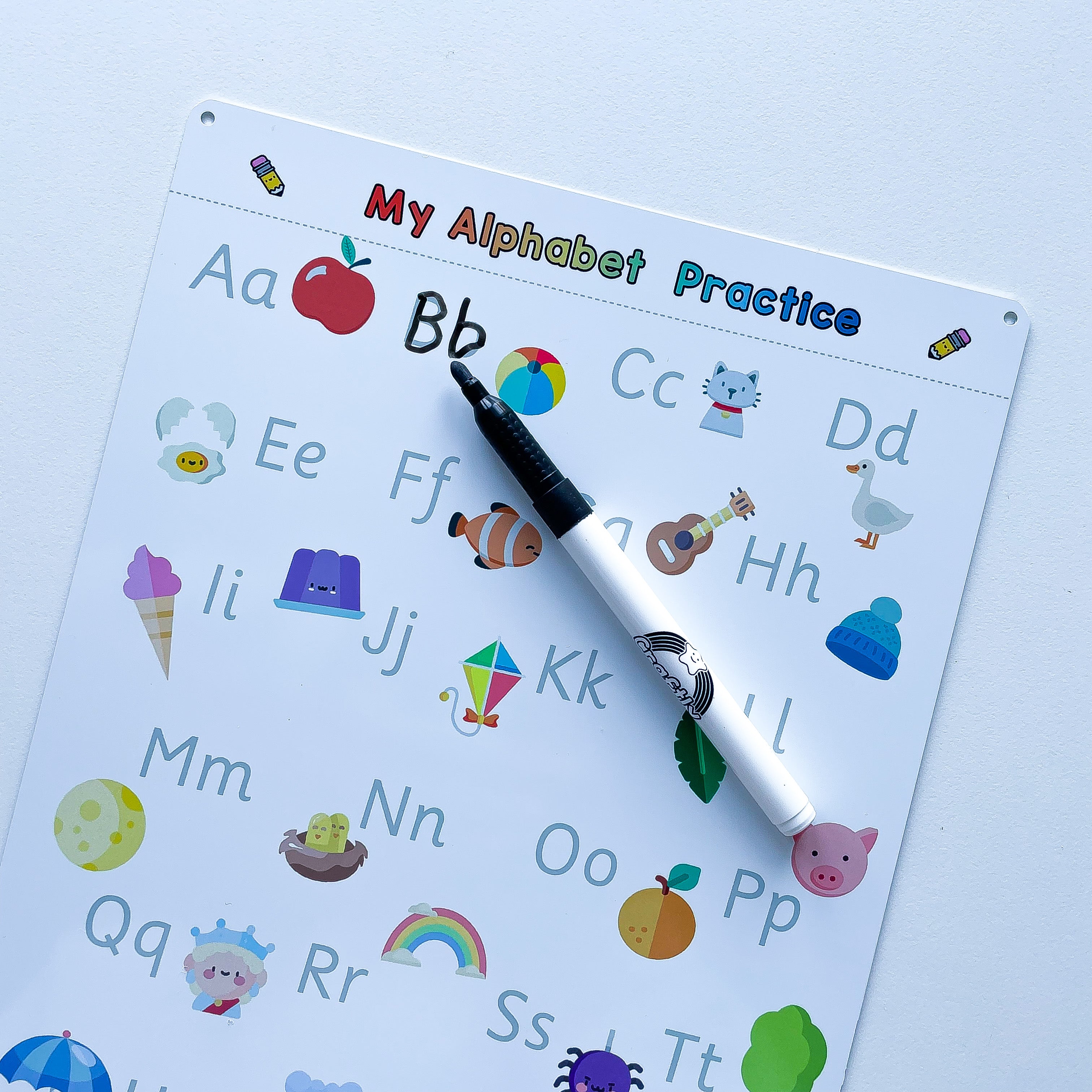 Illustrated Alphabet Practise Whiteboard – Craftly Ltd