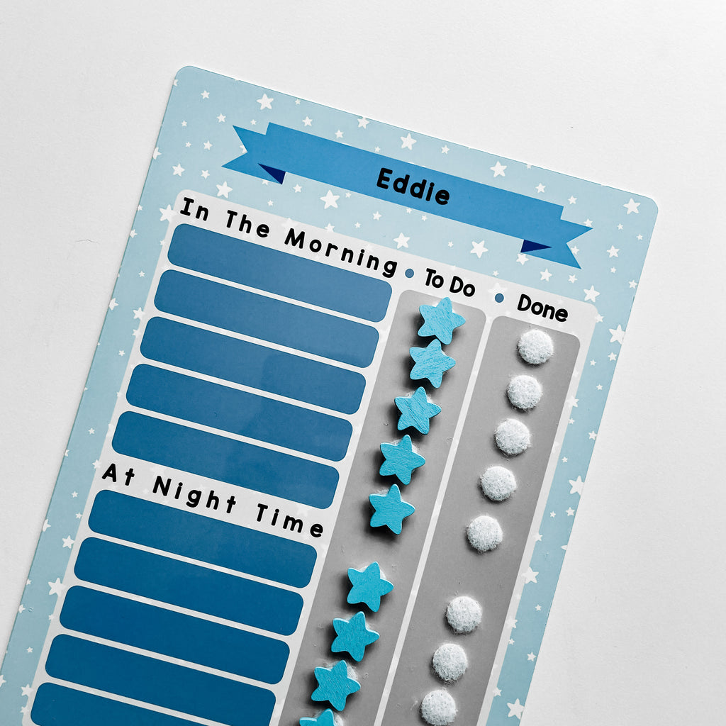 Stars To Do List Chores Chart Whiteboard (CHOOSE YOUR COLOUR ...
