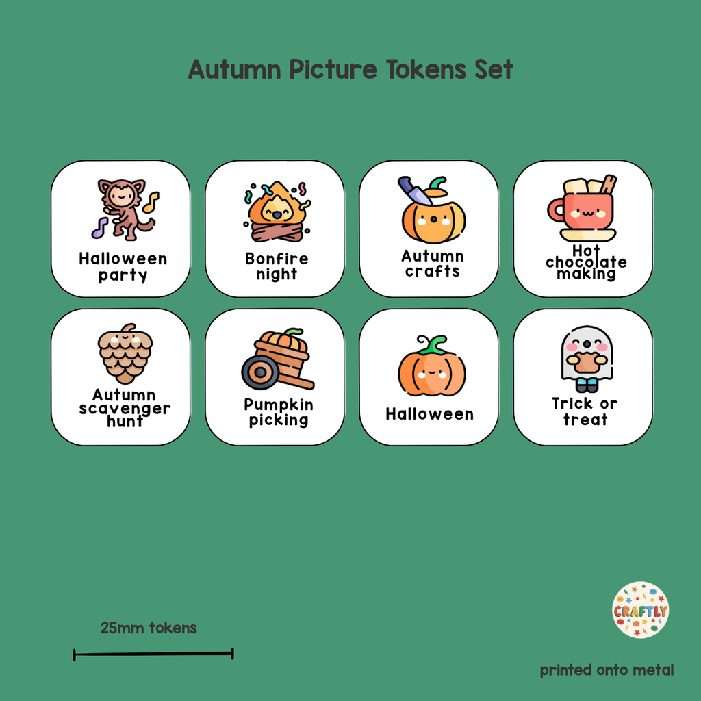 Autumn Picture Tokens Set – Craftly Ltd