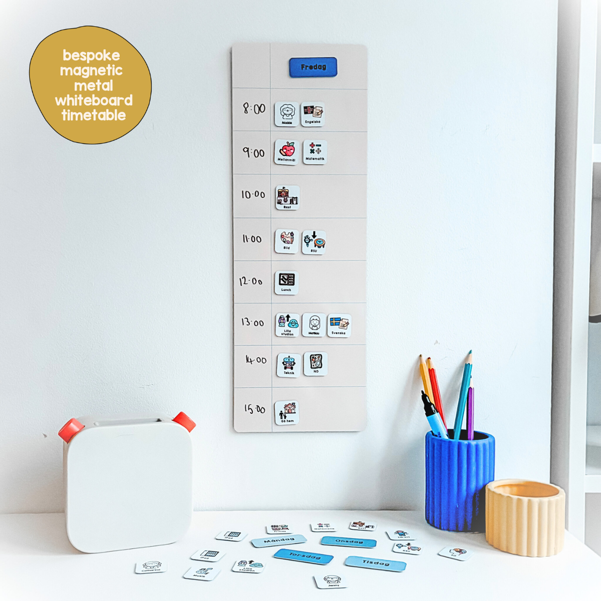 Magnetic Visual Daily Timetable – Craftly Ltd