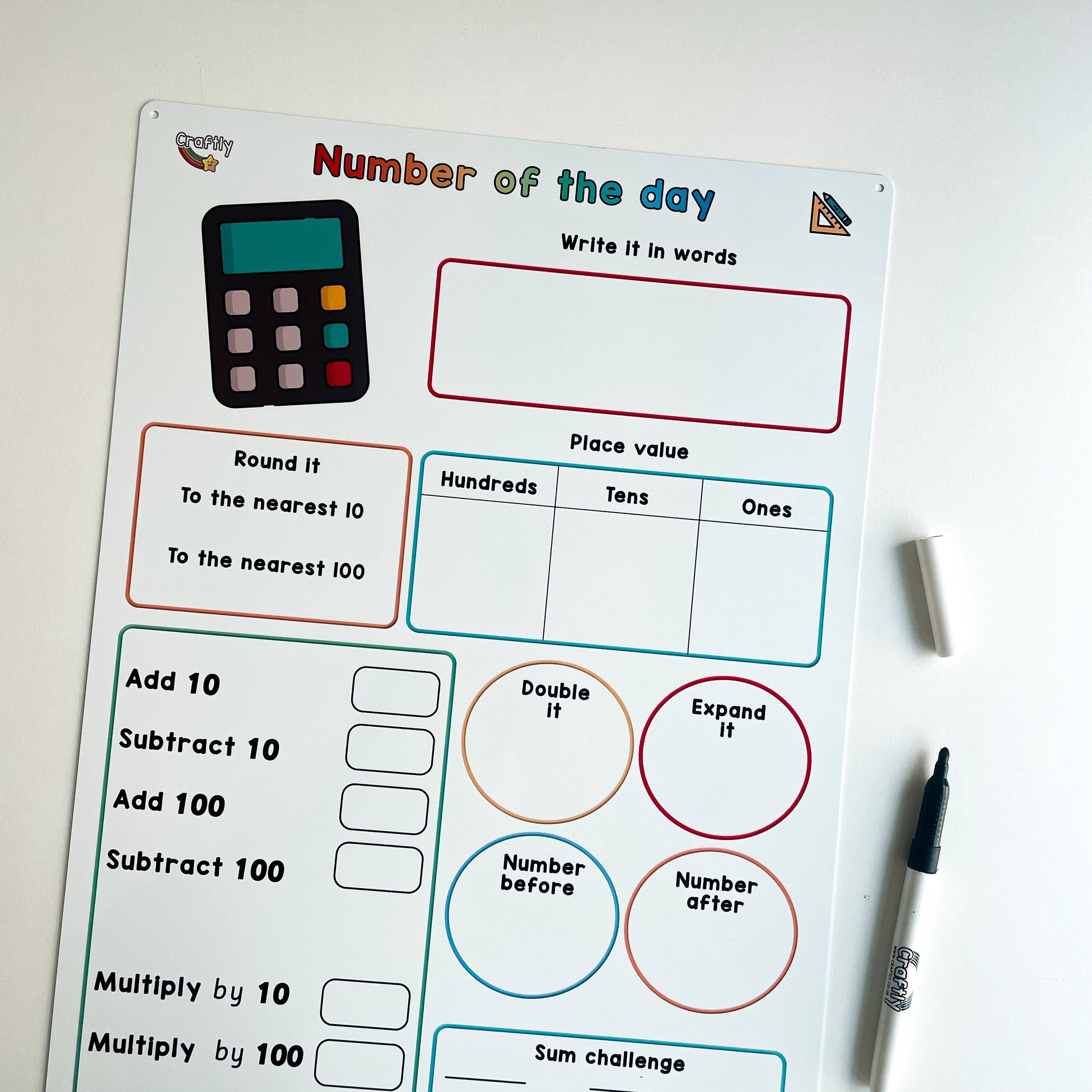 Number of The Day KS2 Whiteboard – Craftly Ltd