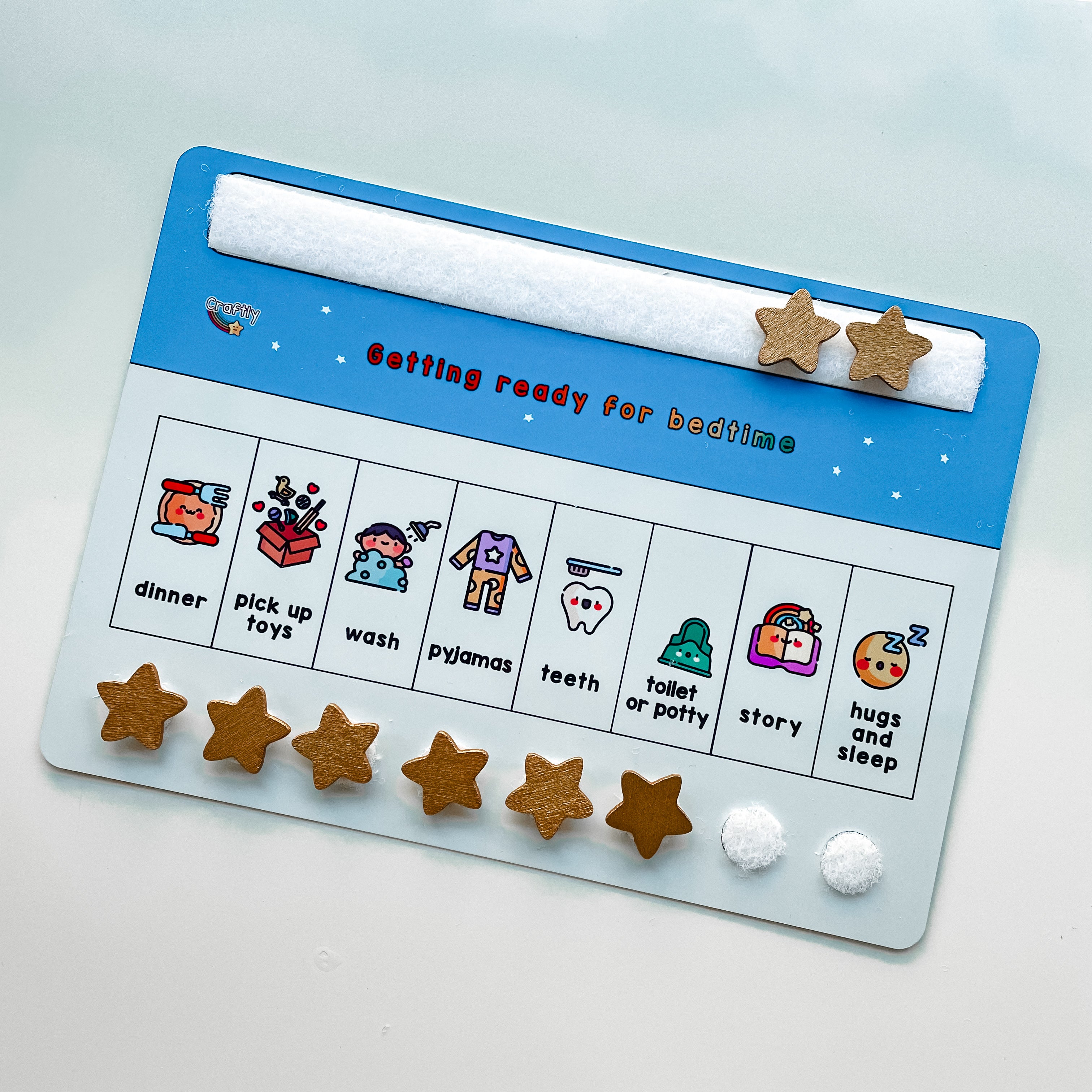 Mini Bedtime Routine Star Chart – Craftly Ltd