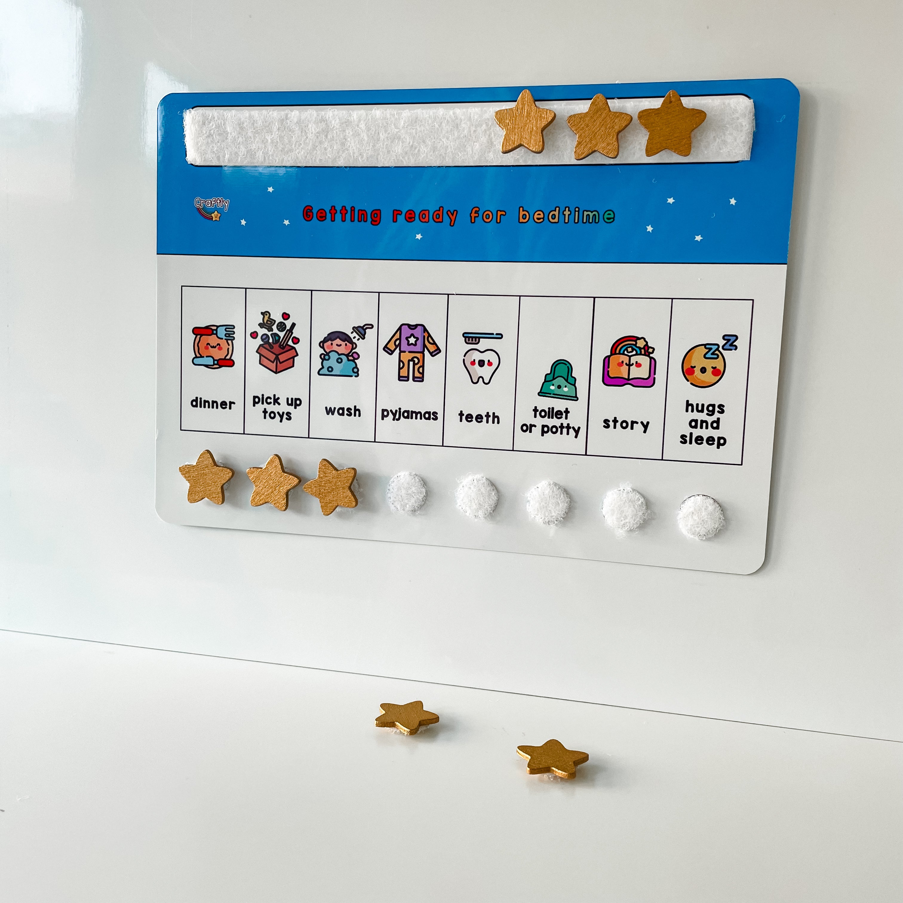 Mini Bedtime Routine Star Chart – Craftly Ltd