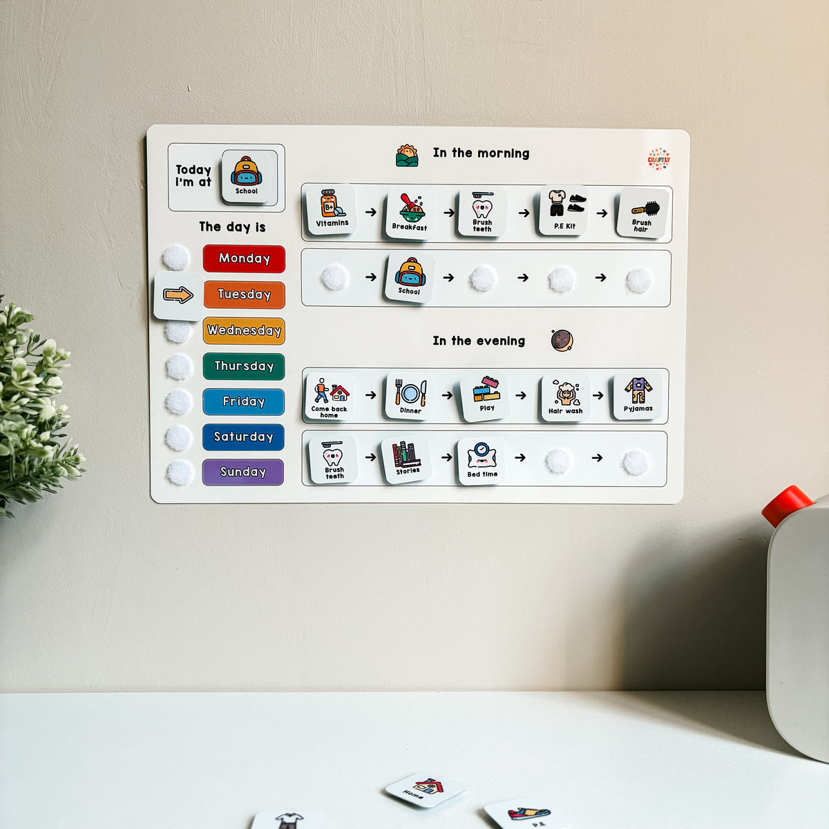 Daily Visual Routine Planner – Craftly Ltd