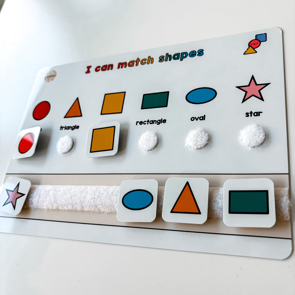 Simple Shapes Matching Mat – Craftly Ltd