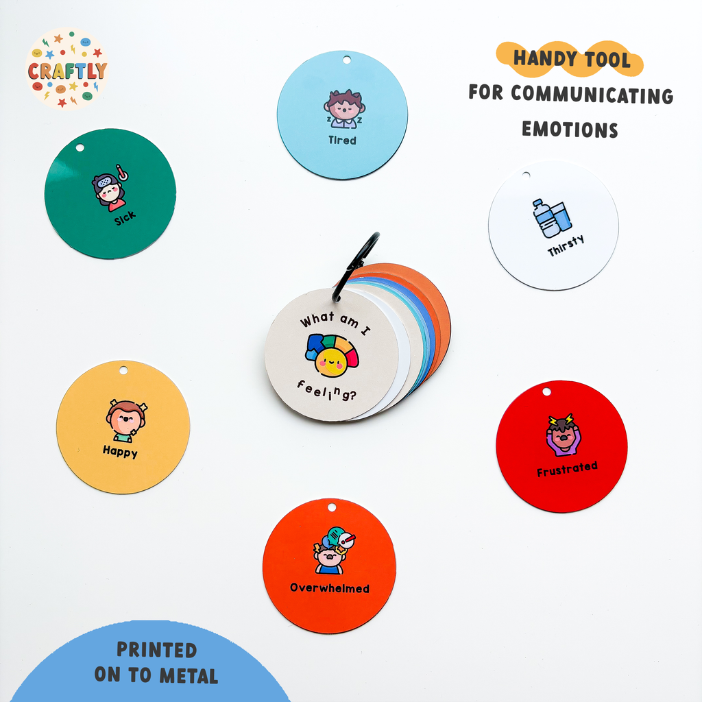 Emotions Communication Keyring for Kids – Craftly Ltd
