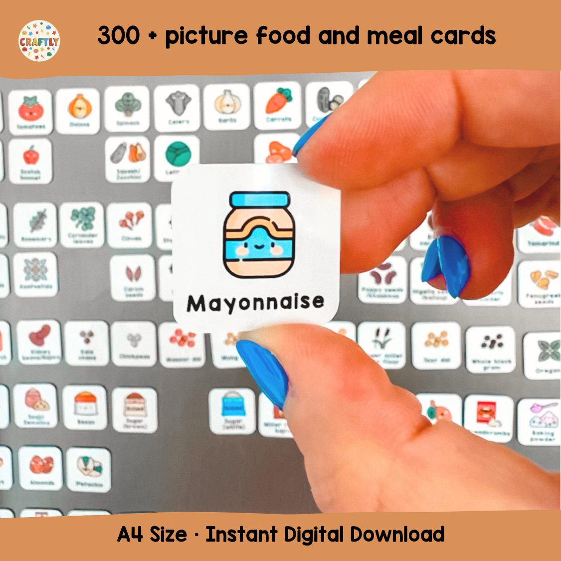 Food Picture Cards DIgital Download – Craftly Ltd