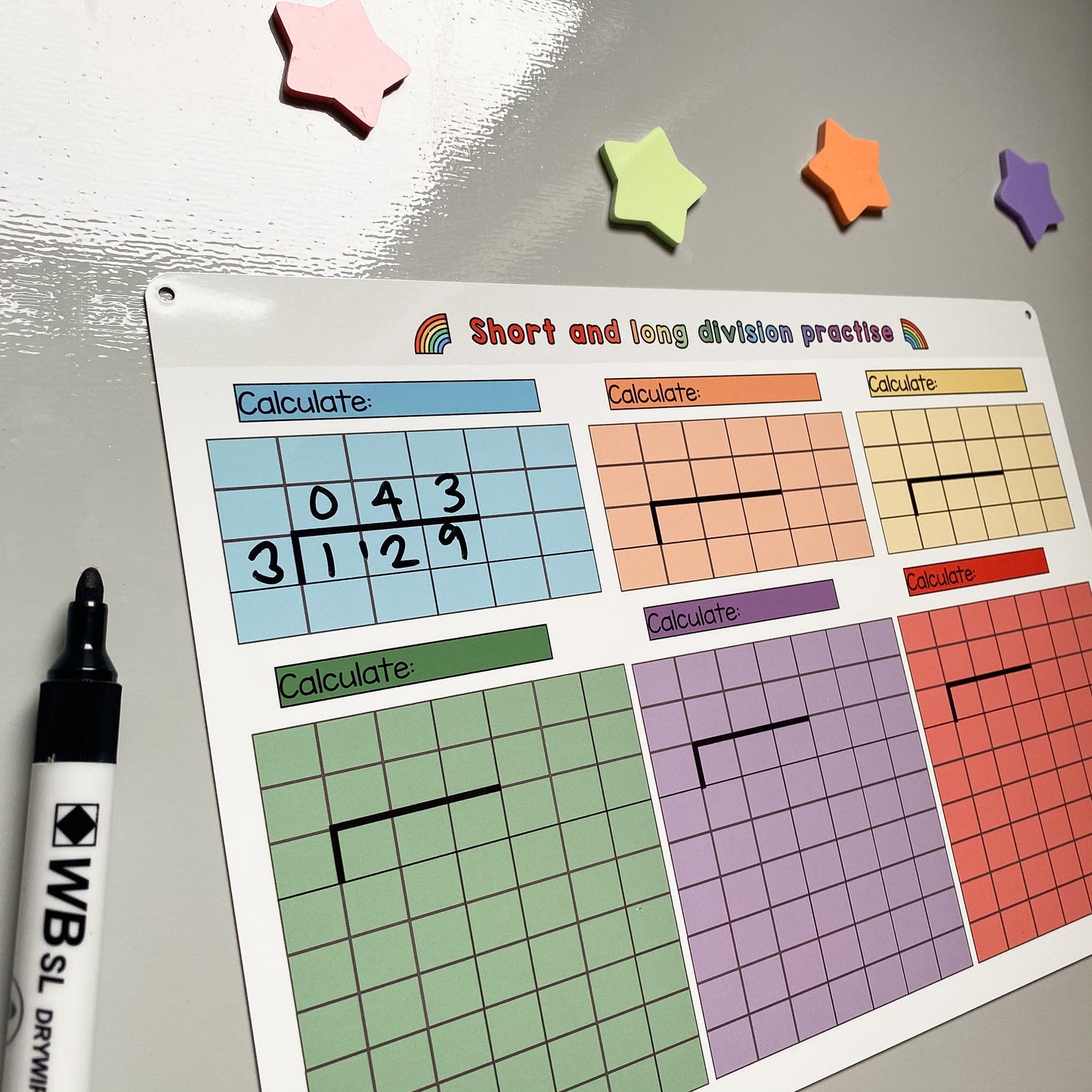 Long and Short Division Whiteboard – Craftly Ltd