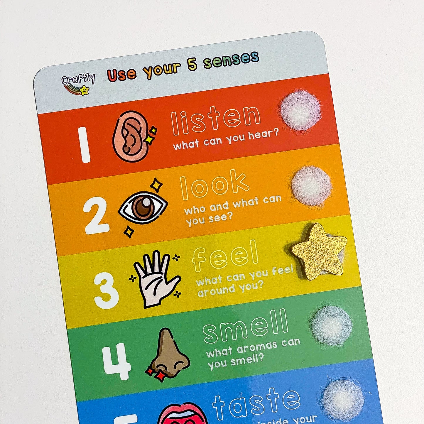5 Senses Mindfulness Card – Craftly Ltd