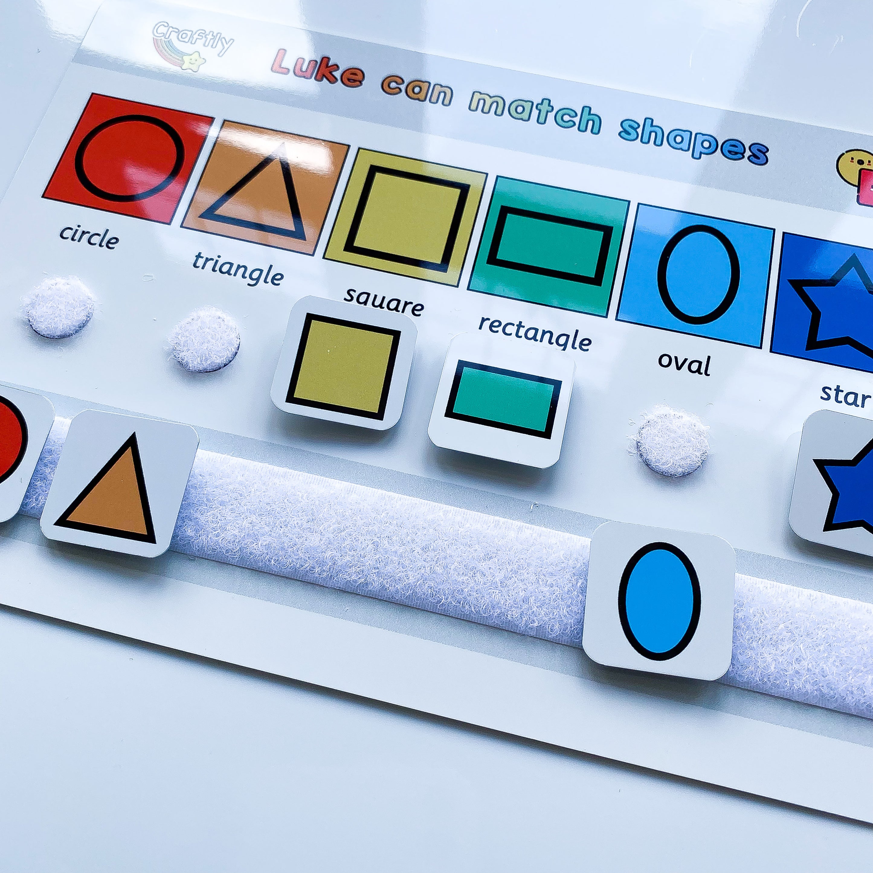 Simple Shapes Matching Mat – Craftly Ltd