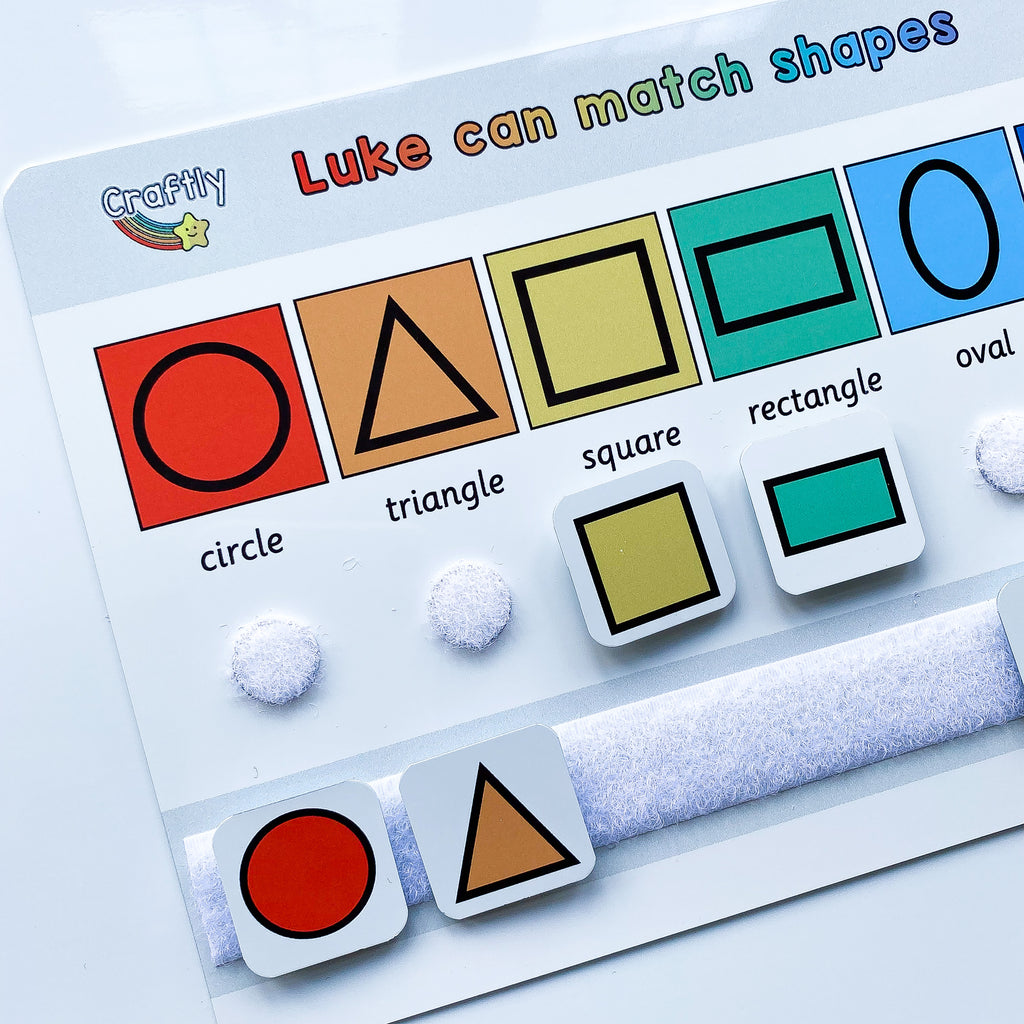 Simple Shapes Matching Mat – Craftly Ltd
