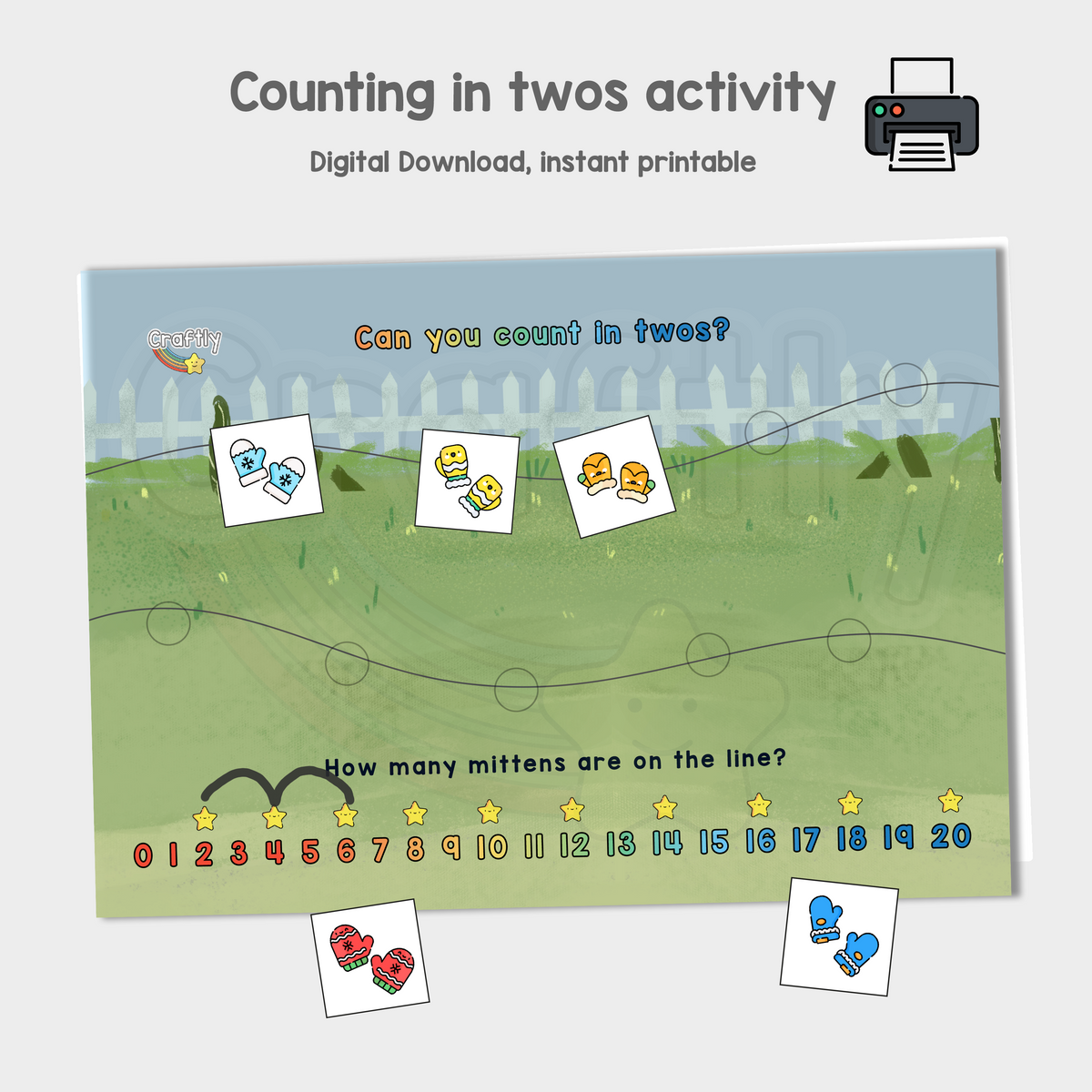 PRINTABLE Counting in 2s Activity – Craftly Ltd