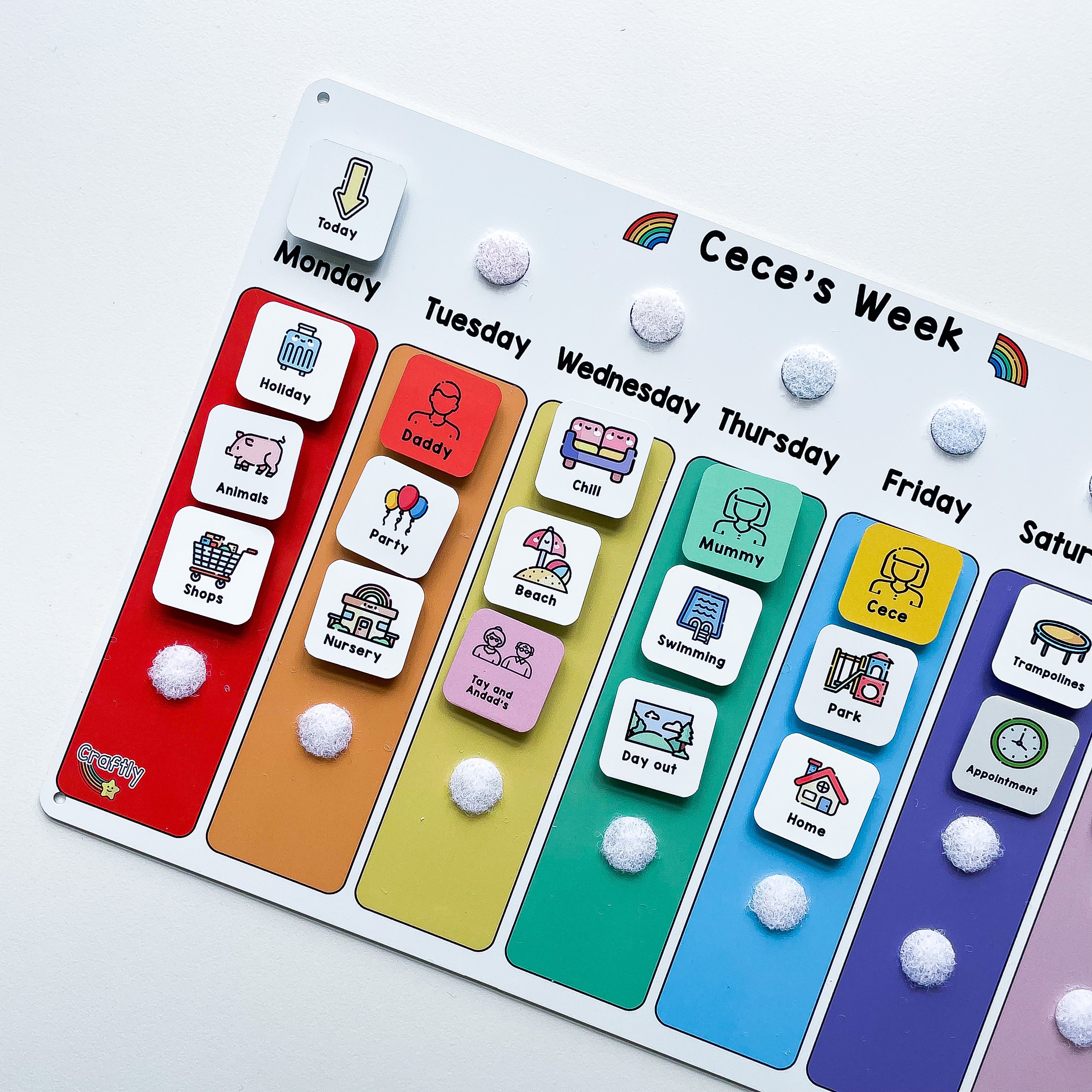 Children's Weekly Planner with Tokens – Craftly Ltd