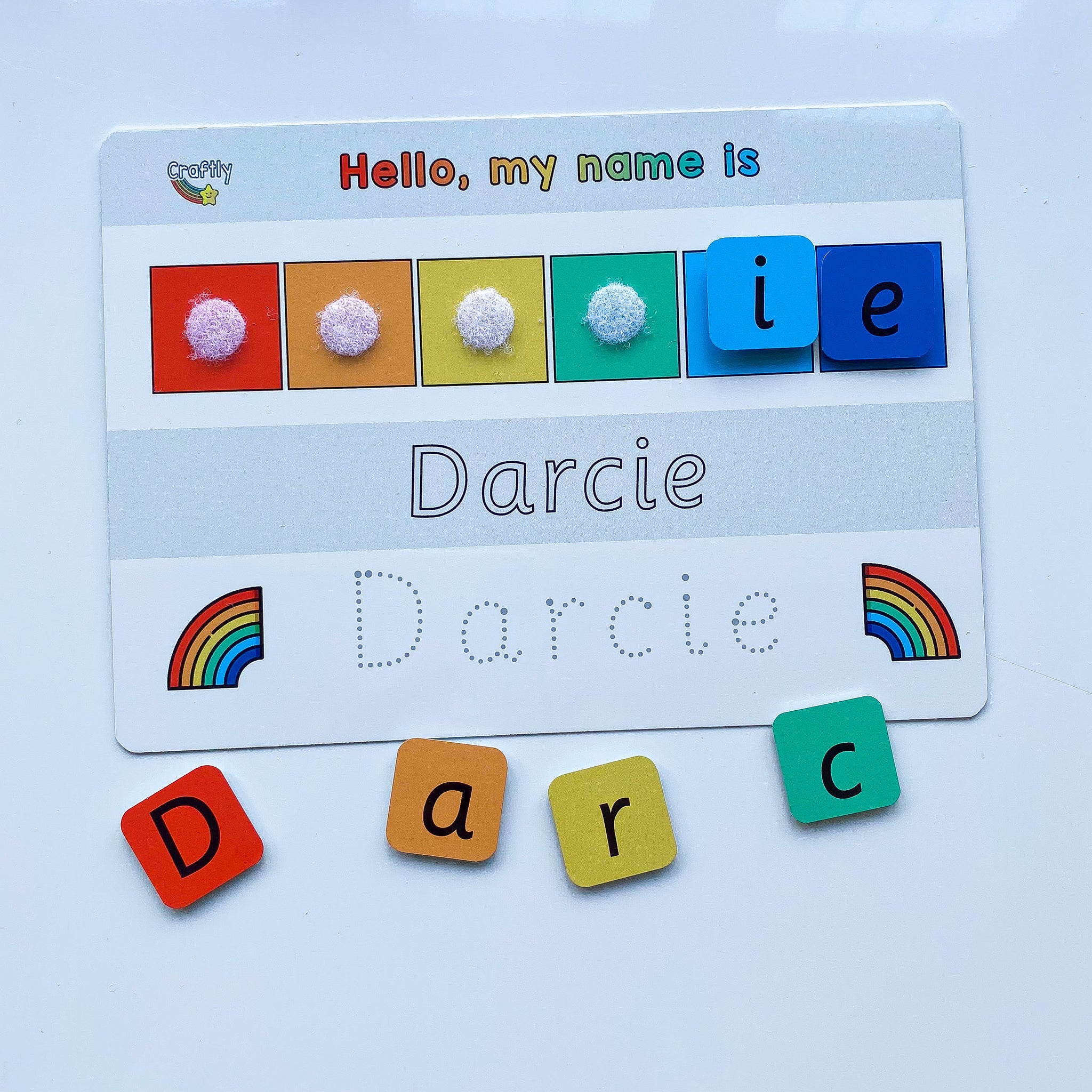 Personalised Name Matching Mat – Craftly Ltd