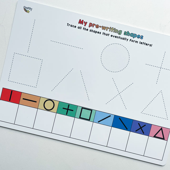 Prewriting Shapes Practice Whiteboard – Craftly Ltd