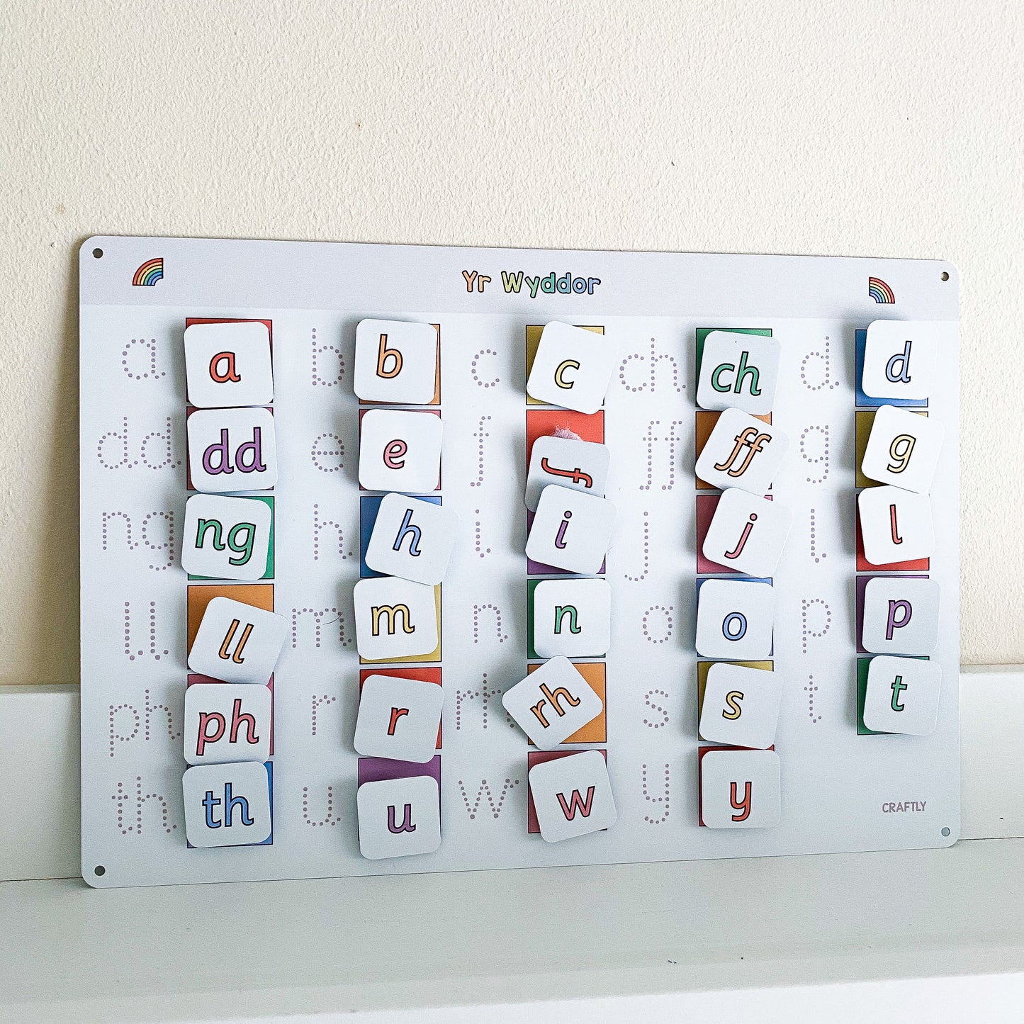 Welsh Alphabet Matching Mat – Craftly Ltd