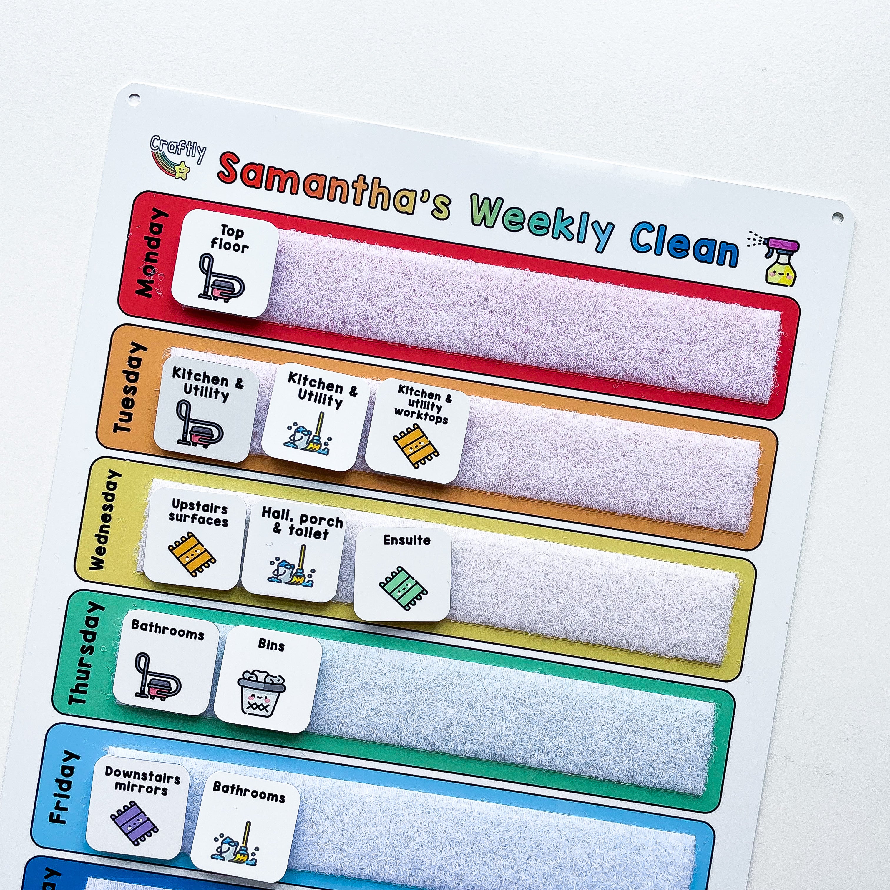 Cleaning Schedule Whiteboard – Craftly Ltd