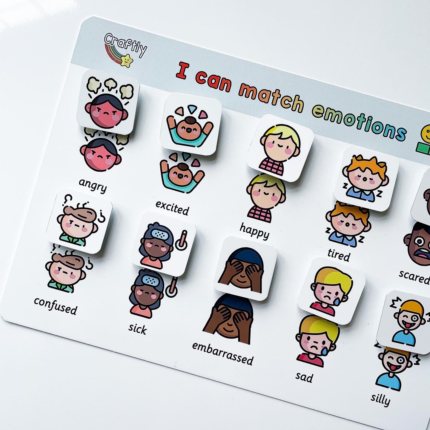 Emotions Matching Mat – Craftly Ltd