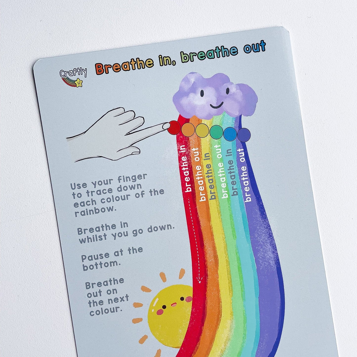 PRINTABLE Mindful Breathing Rainbow – Craftly Ltd