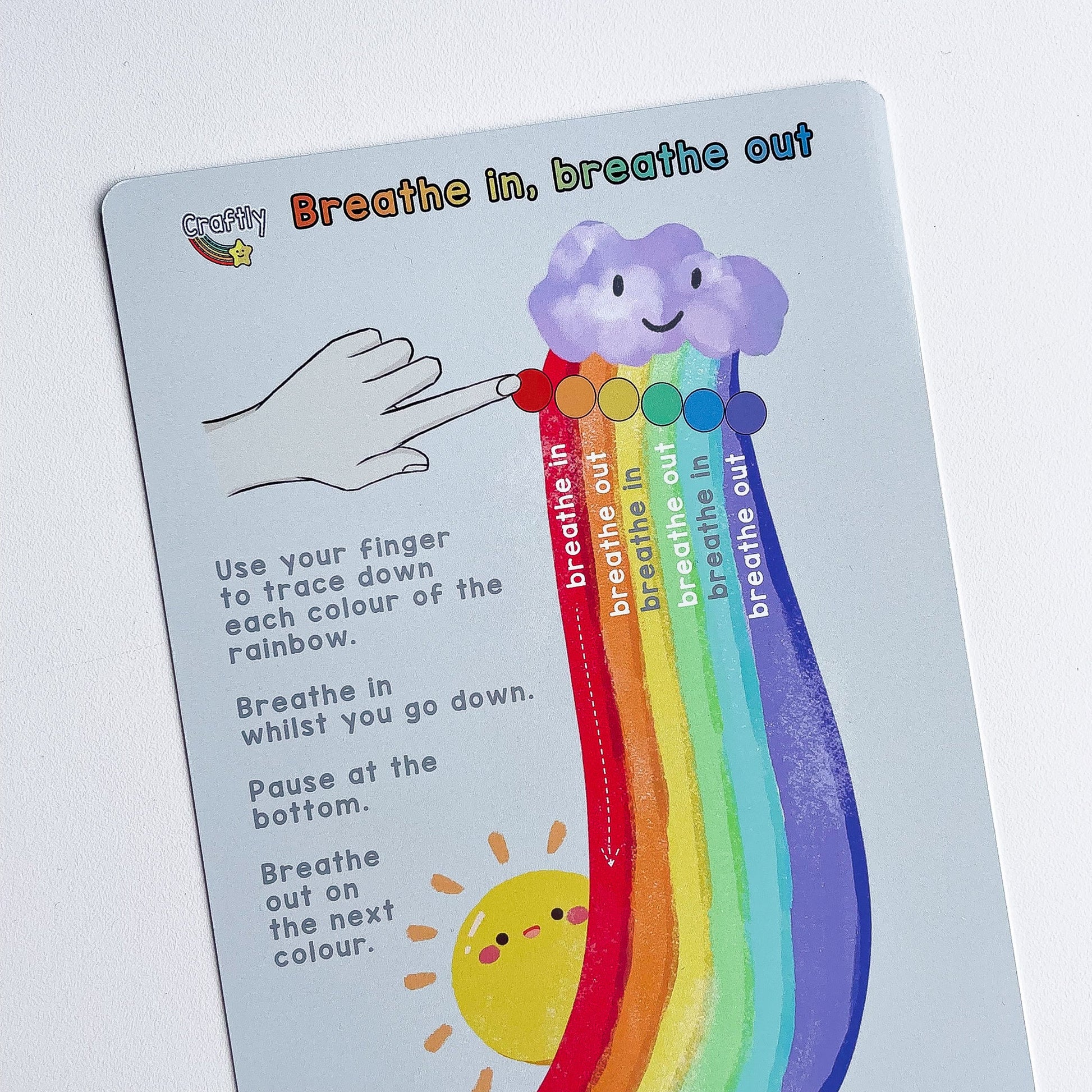 PRINTABLE Mindful Breathing Rainbow – Craftly Ltd