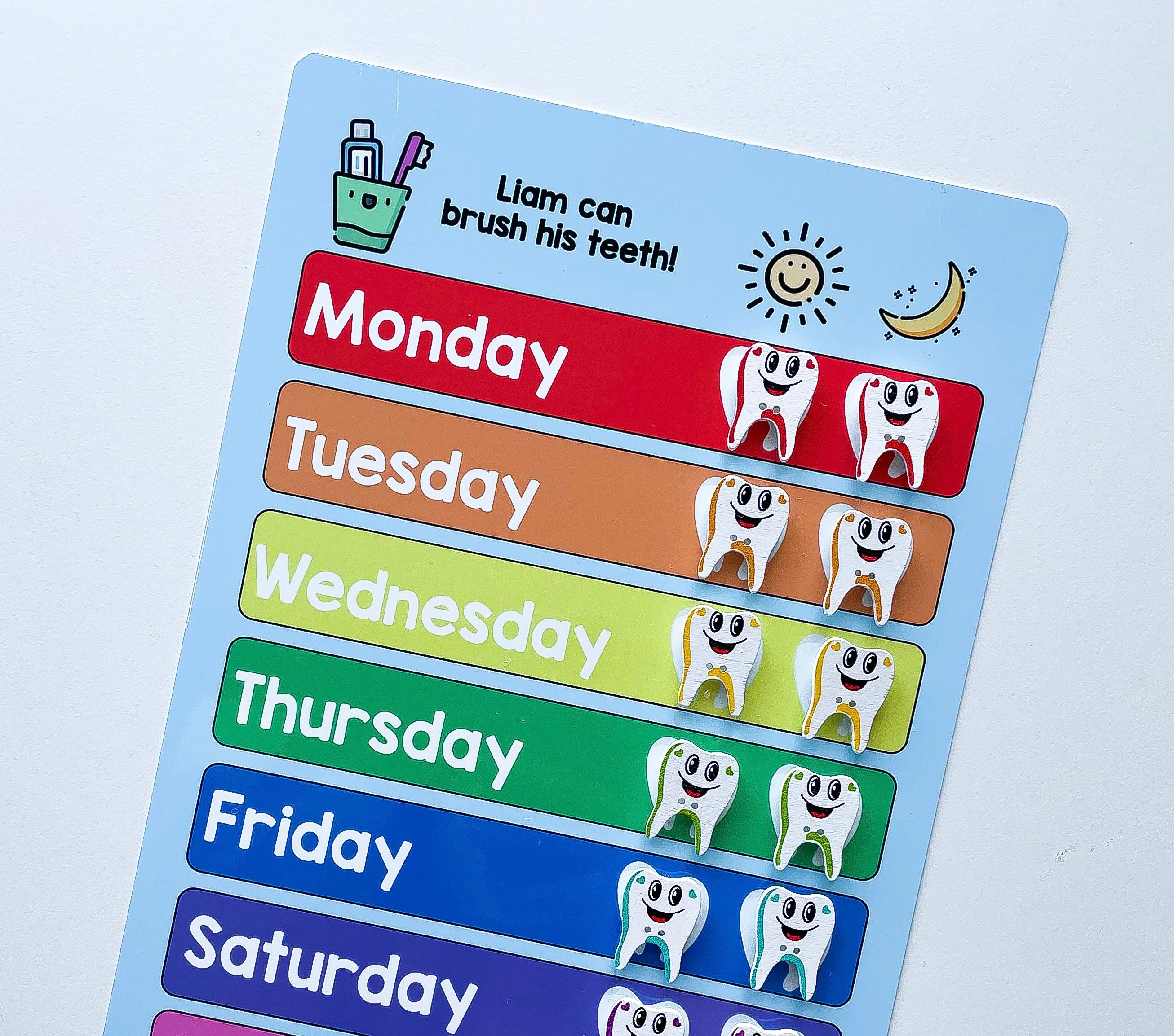 Brushing Teeth Reward Chart – Craftly Ltd