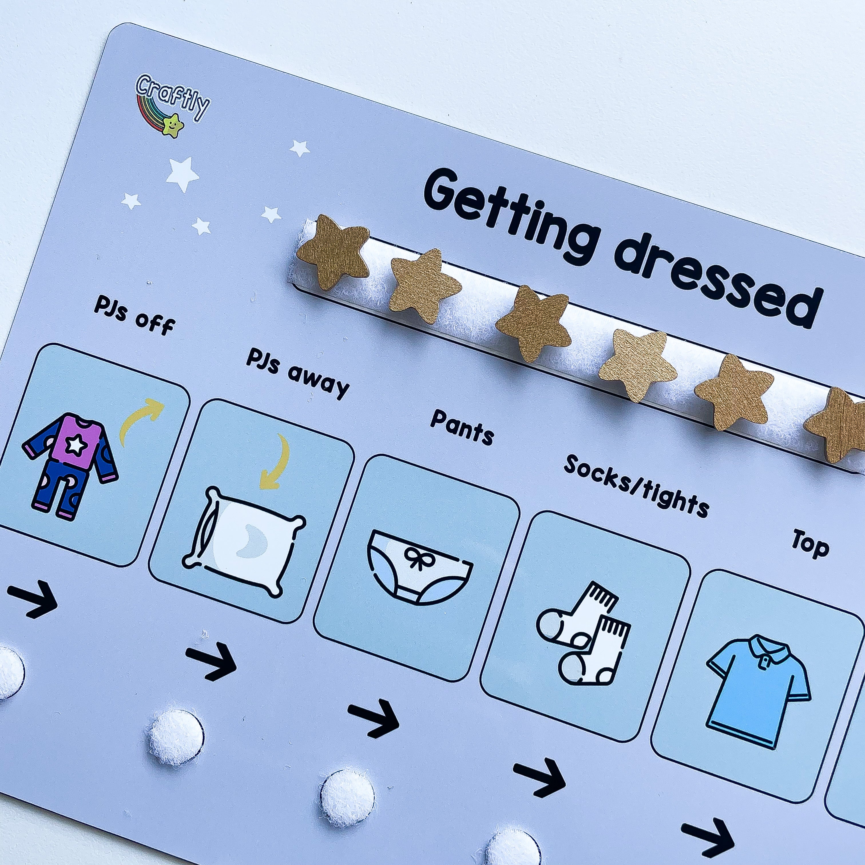 Getting Dressed Routine Board – Craftly Ltd