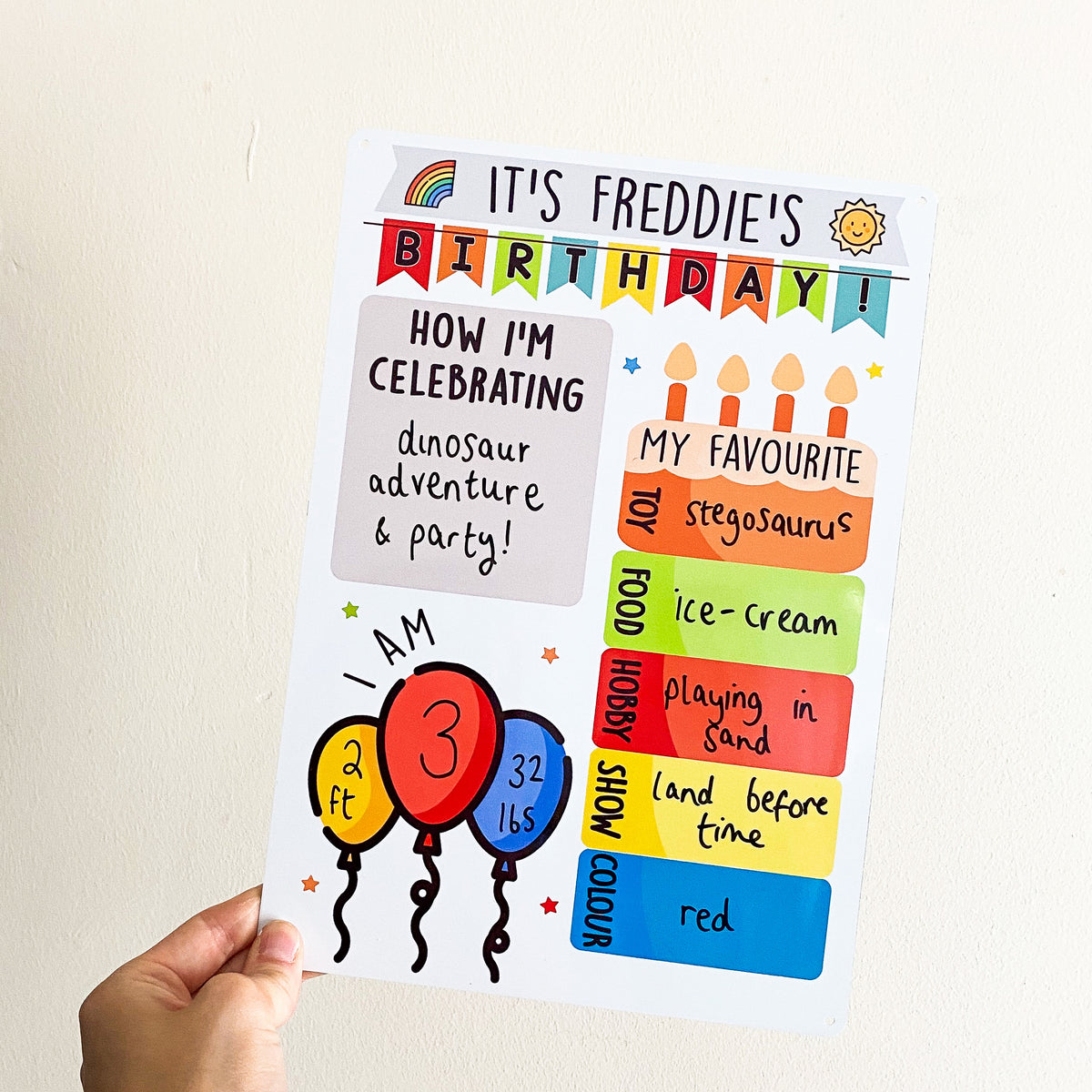 Birthday Memory Photo Whiteboard – Craftly Ltd