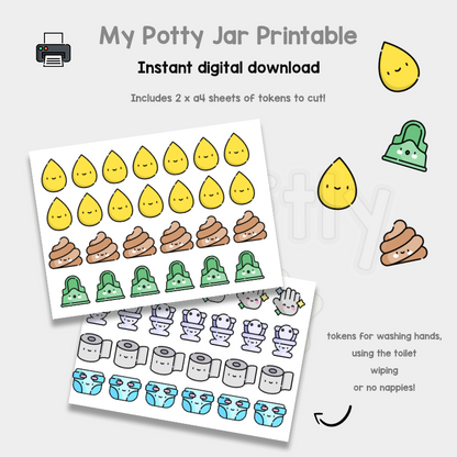 PRINTABLE Potty Training Jar – Craftly Ltd