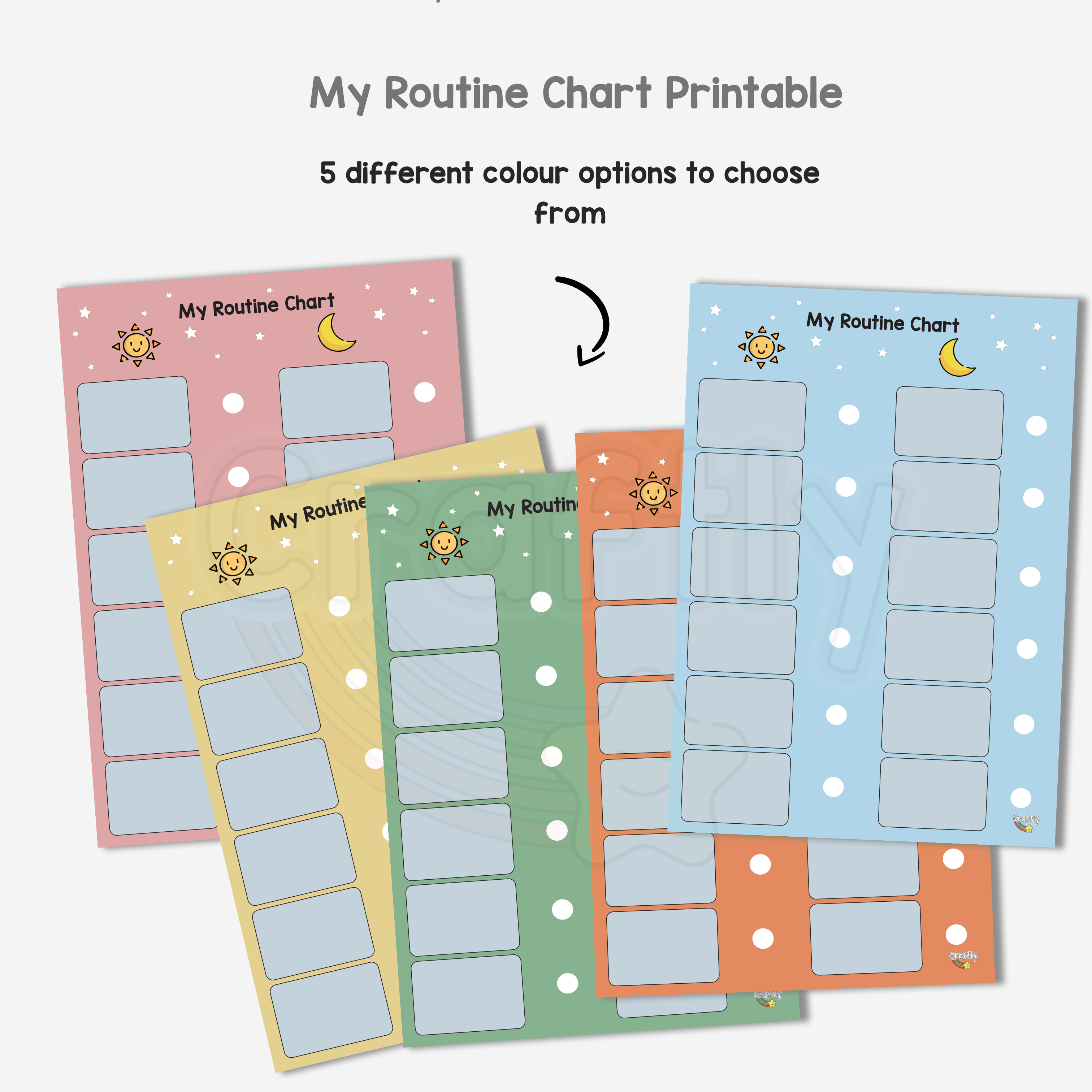 PRINTABLE My Routine Chart – Craftly Ltd